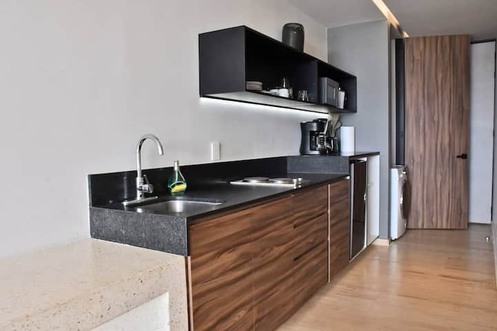 Acogedora Suite Con Balcón Y Lavadora-secadora - Playa del Carmen