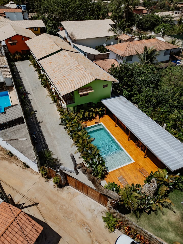 • Cond. Novo E Lazer  Completo Casa Arara Azul - Trancoso