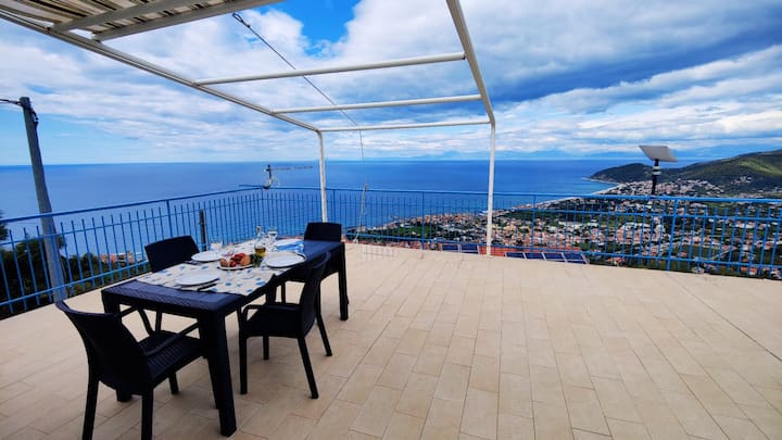 Penthouse With Sea View And Panoramic Terrace - Castellabate
