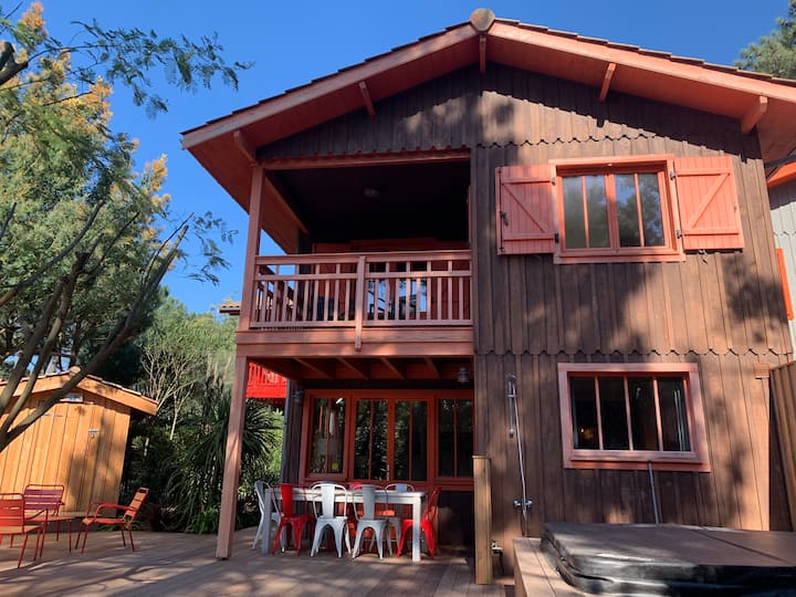 Maison En Bois Avec Jacuzzi - Cap Ferret