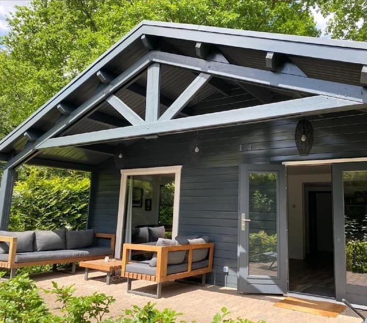 Blokhut Met Haard & Hangmat - Drenthe