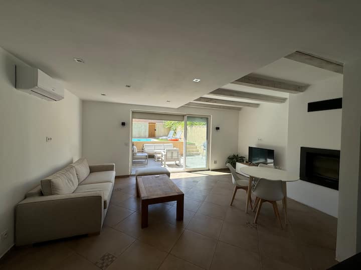 Superbe Villa 3 Chambres Piscine Clim Parking - Marignane