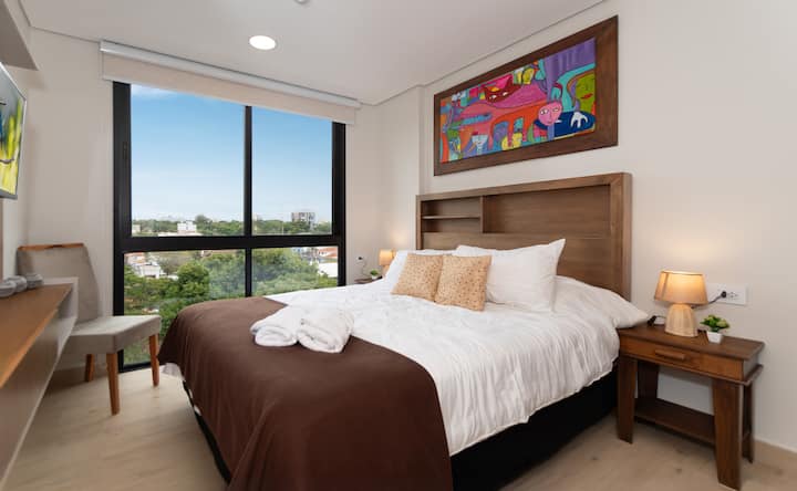 Stylish 1br | Pool & Gym | Near Top Malls - Asunción
