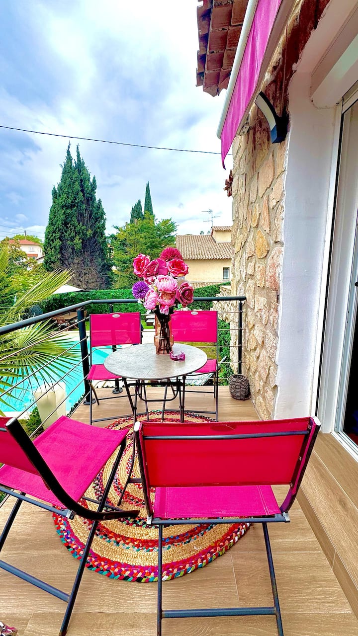 Villa Bohème & Chic Avec Piscine - Cannes