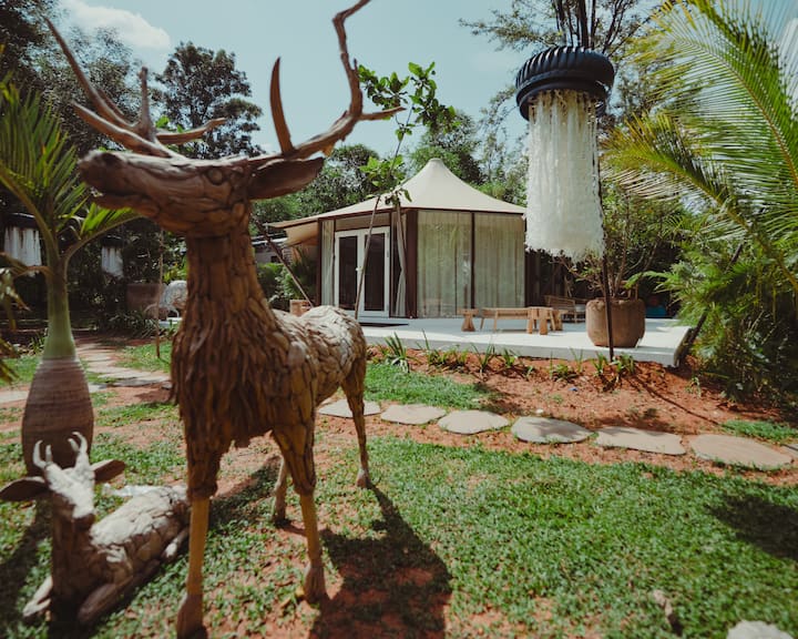 The Glass Tent Escape | Shared Pool, Garden & Bar - Nandi Hills