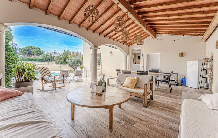 Belle Villa Calme Avec Piscine - Mauguio