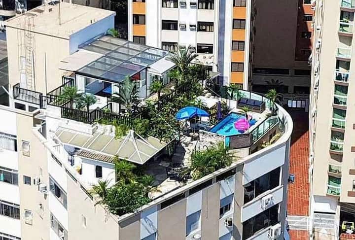 Cobertura Ponta Da Praia - Luxo Com Vista Mar - Santos