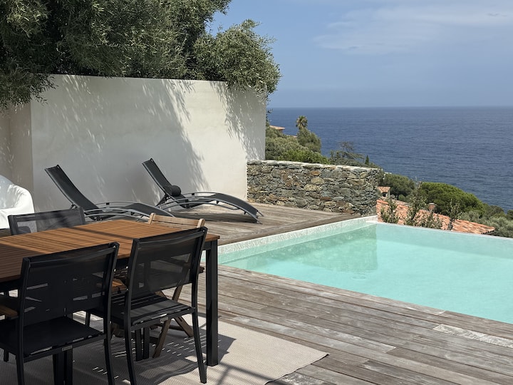 Villa Avec Piscine . Vue Mer  à Pietranera Bastia. - Bastia
