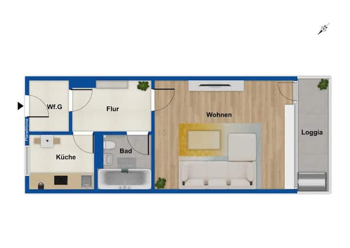 Cozy 1-bedroom Apartment - Gauting