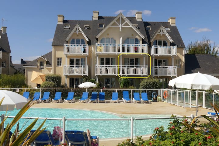 Cap 14: Meublé 2p Pleine Vue Mer-piscine Chauffée - Bénodet