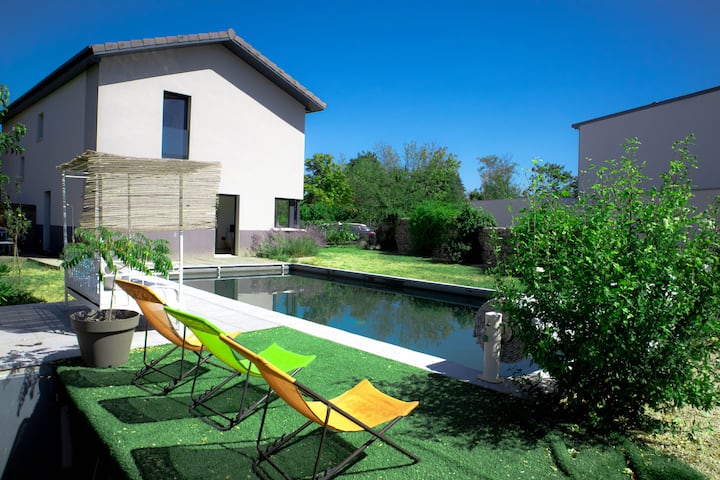2 Chambres Chez L'habitant Dans Villa D'architecte - Francia