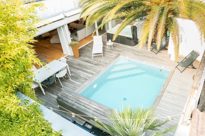 Superb Architect-designed House With Pool, Spa And Air-conditioning (5 Bedrooms), Very Quiet Location - Pessac