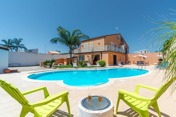 Villa Saraceno, Moderna Villa Con Piscina Privata - Sicily
