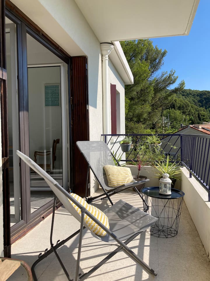 Grand T3 70m2 Calme, Vue Mer Panoramique , Parking - Toulon