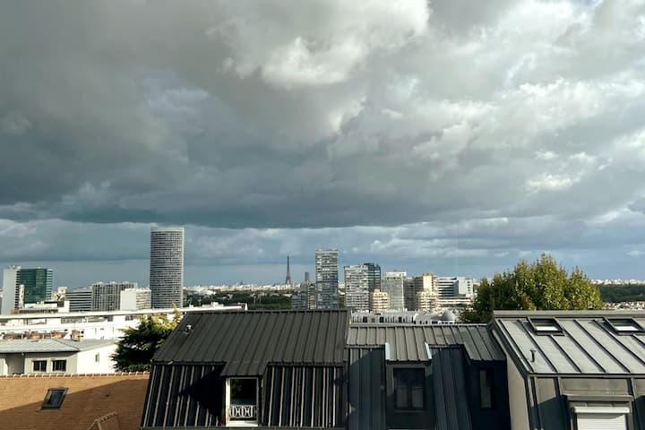 Grand 2 Pièces Avec Vue Sur La Tour Eiffel - Puteaux