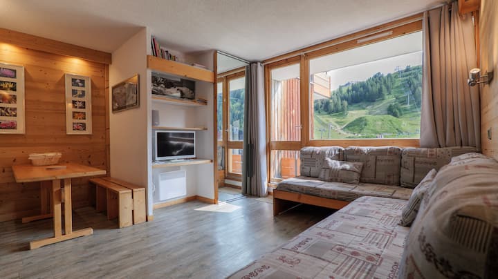 Plagne-bellecôte, 5 Pax, 35 M2, Sud, Ski Aux Pieds - Belle Plagne