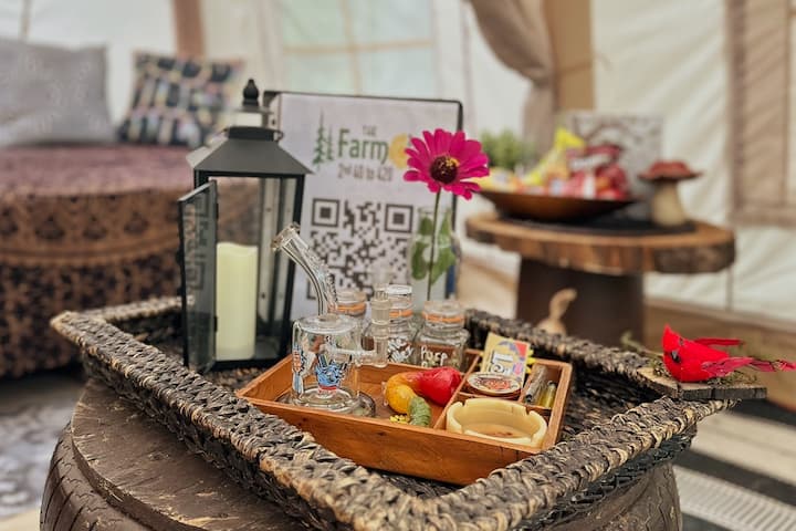 Camping On The Farm: Mushroom Tent For 2 - Holliday Lake State Park, Appomattox