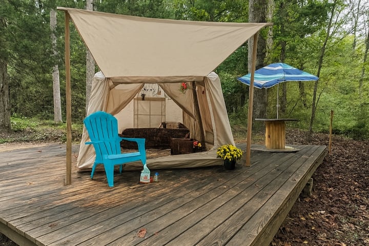 Camping On The Farm: Mushroom Tent For 2 - Holliday Lake State Park, Appomattox