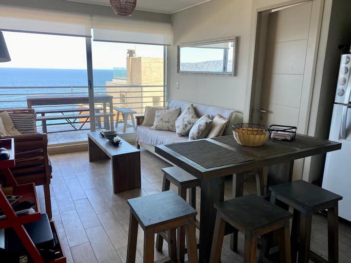 Dpto Con Gran Vista Al Mar, 2 Dormitorios , Wifi. - Viña del Mar