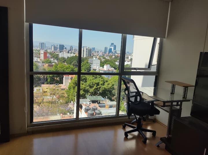 Se Renta Loft , Con Acceso A Alberca, Gimnasio, Et - Mexico City