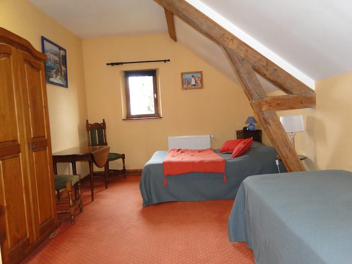 Chambre Avec Vue Sur Mer - Salle De Bain Privée - Villerville