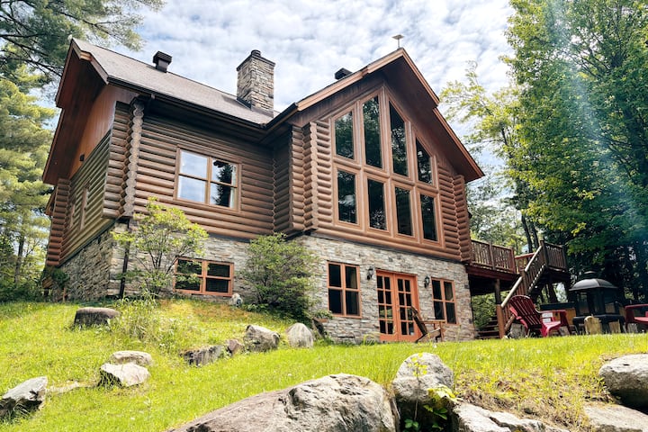 Chal'heureux - Spa, Piscines, Accès Au Lac Fiddler - Saint-Sauveur
