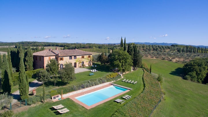 Villa Panoramica Con Piscina Privata, 6km Da Siena - Siena