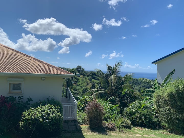 F4 Dans Villa Avec Superbe Vue Mer Caraïbe - Martinique