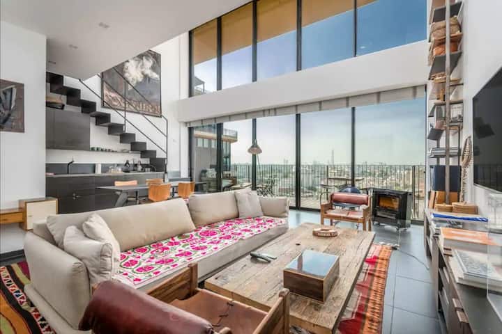 Ocean Duplex Pool, Gym,parking, Safe Room Inside - Telavive