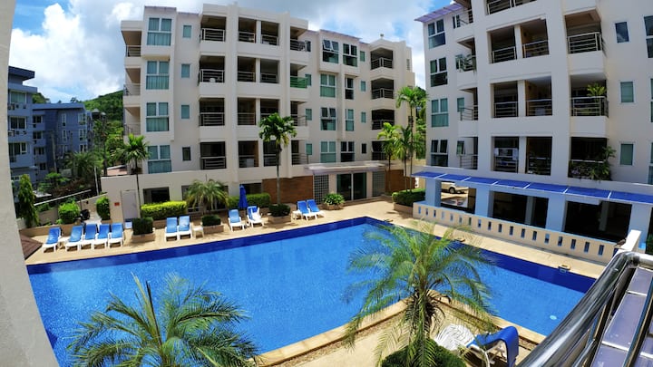 Spacious 2 Bedroom With Nice Pool Views & Gym - Pa Tong