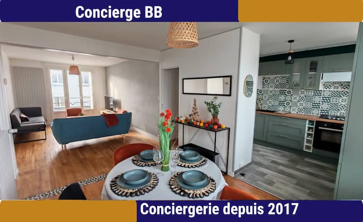 Dbh-appartement Lumineux 2 Chambres Pour 4 /Centre - Guipavas