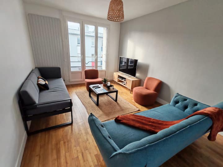 Dbh-appartement Lumineux 2 Chambres Pour 4 /Centre - Brest
