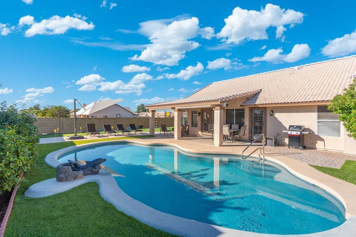 *New Family Oasis, *Htd Pool, Games, Mini Golf! - Mesa, AZ