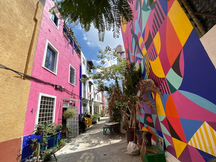 Sustainable Home - Casa Vecindad Murales - Mexico