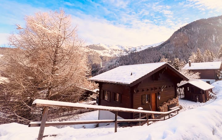 Beautiful Traditional Chalet Sauna Skibus 50m - Martigny