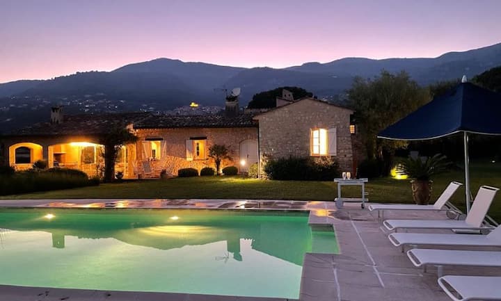 Authentique Belle Villa Provençale, Jardin Plat - Gréolières les Neiges