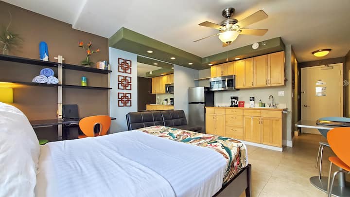 Wg 701 1 Block To Beach, Best Waikiki Location - Honolulu