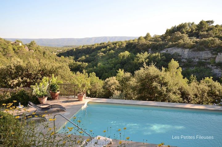 Petites Fileuses Un Vallon Avec Vue Sur Le Luberon - Gordes