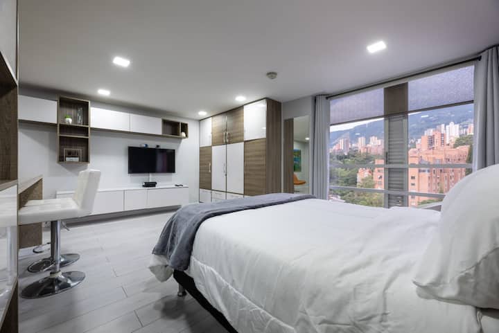Luxurious Studio Apartment In Poblado Type Loft - Medellín