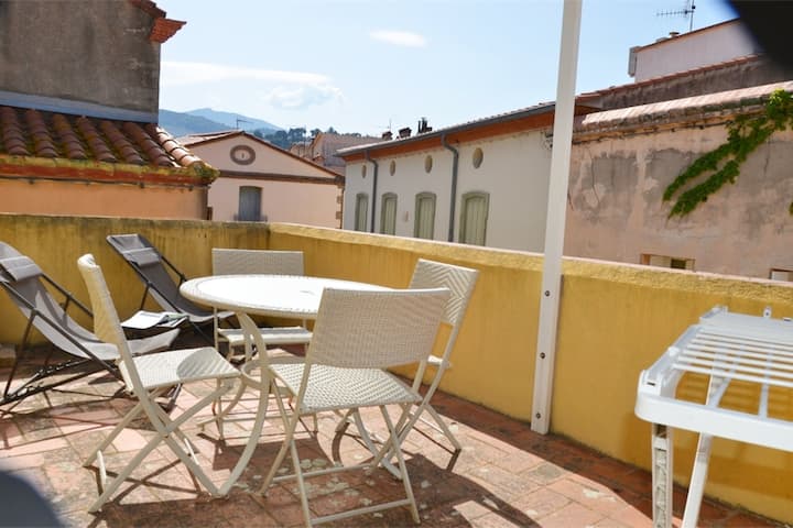 Appartement-terrasse-centre Ville-proche Plage - Collioure