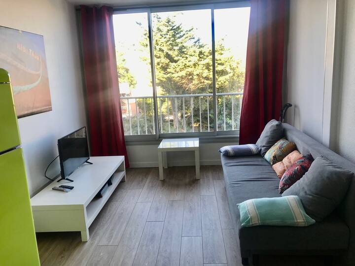 Joli T2 à La Plage Parking Privé - Sète