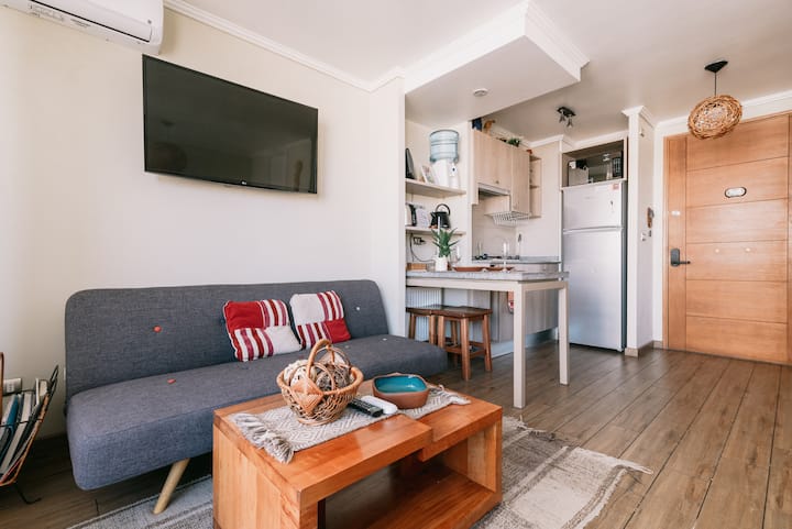 Cozy Studio, Free Parking And Excellent Internet - Santiago