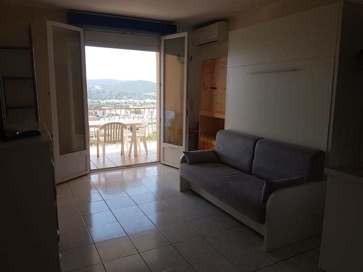 Studio 4 Personnes Vue Panoramique Sur La Mer - Plage du Lavandou