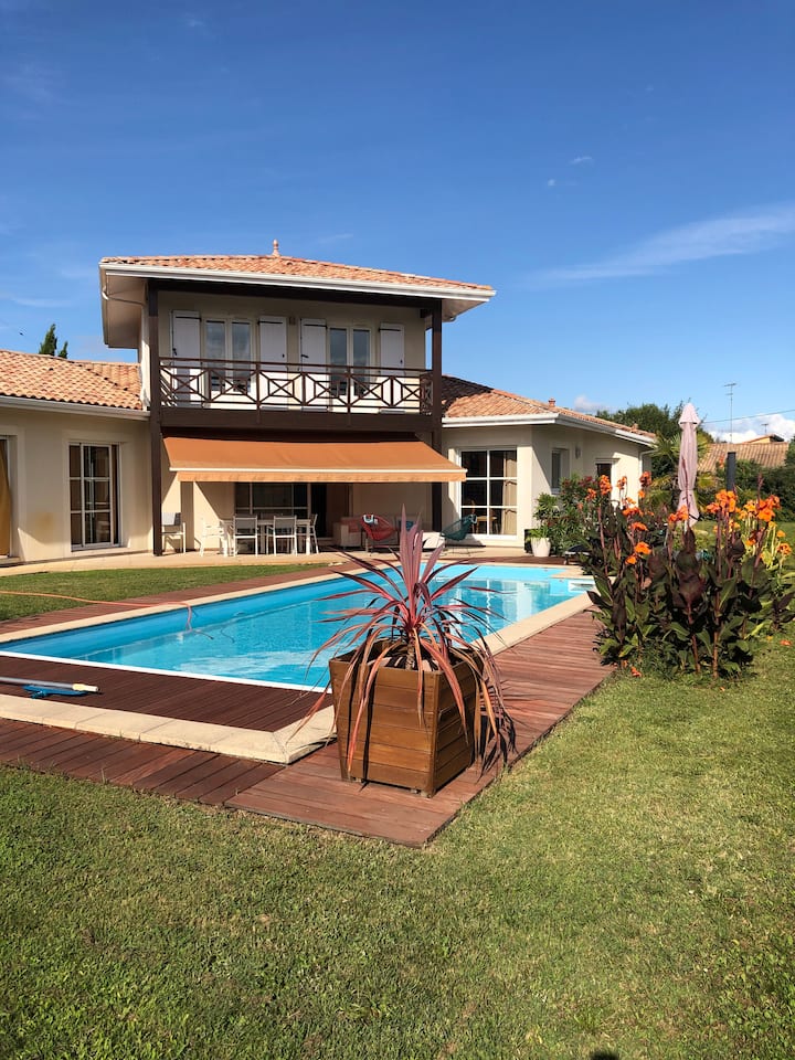 Maison Familiale Avec Piscine Proche Bassin - Gujan-Mestras