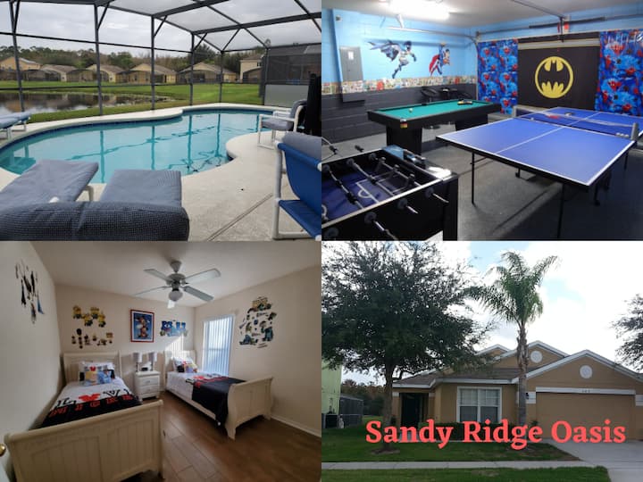 2019年5月の新しいフローリング! レイクビュー4br / 3bathバンガロープール、ゲームrm、バーベキュー、wifi - ダベンポート, FL