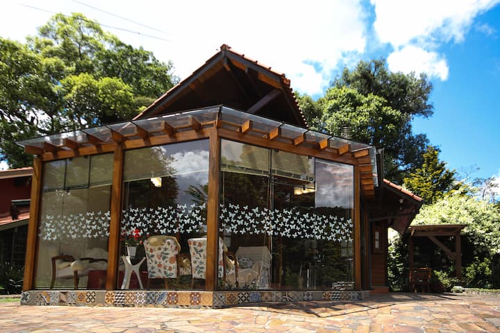 Chalé 8- Tranquilidade -Wifi, Tv A Cabo E Ar Cond. - Gramado