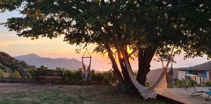 Bella Vista , Vue Mer, Sunset, Piscine, Calme - Ajaccio