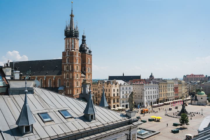 ♕♕♕ Top View Apartment On Main Square | Lift | 3bd - Cracovia