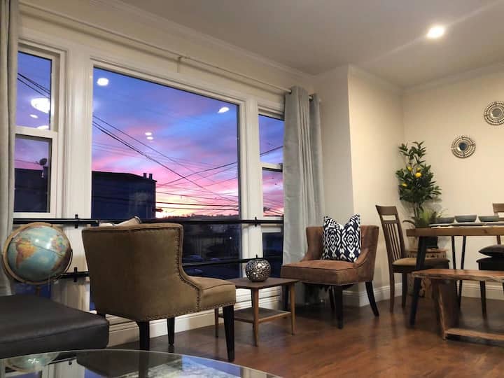 New Close To Sf Sfo Upstairs 3 B/2b Free Parking - 戴利城