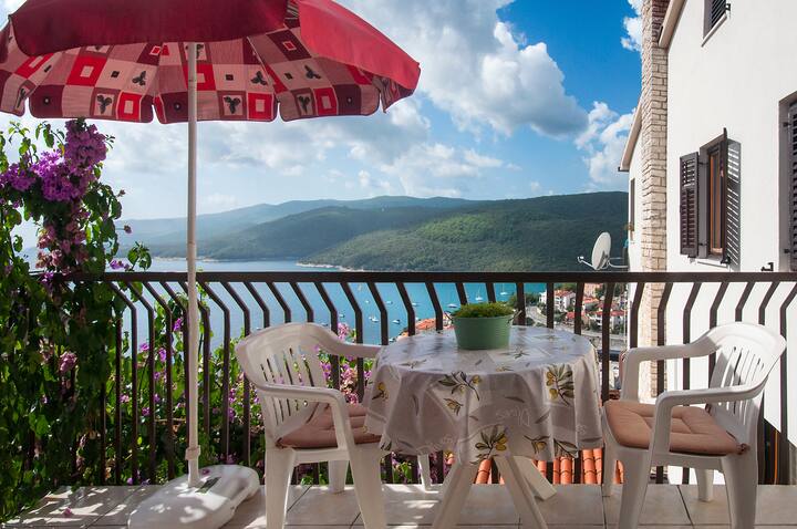 Cute Apartment For 4 With Sea View - Rabac